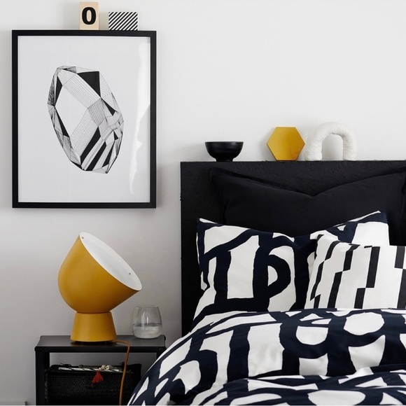 IKEA | Accessories | Ikea Skuggbracka Black And White Abstract Print ...
